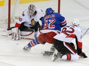 Sens' Late Goal Extinguishes Rangers' Streak