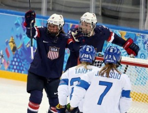 USA Sails Past Finland in Women's Hockey Opener